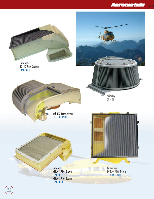 Aerometals社製 EC135用 インレット バリア フィルター(Inlet Barier Filter) - エアロファシリティー株式会社