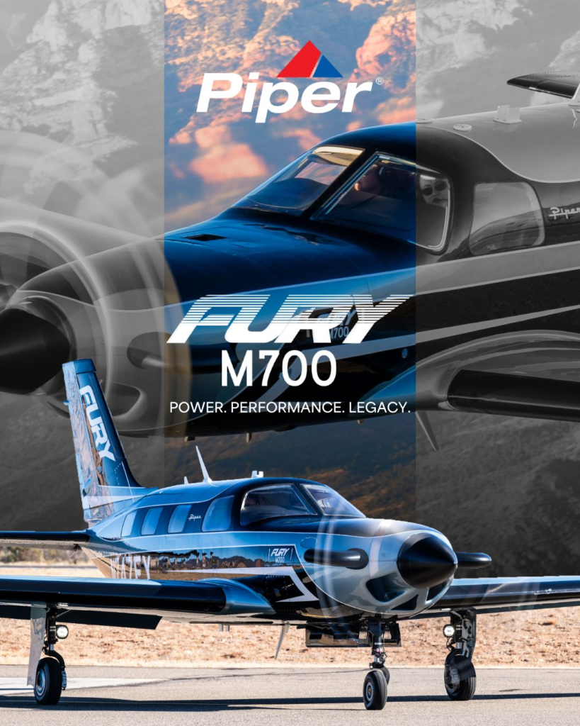 PiperAircraftのM700から新色「Fury Mist」が登場 - エアロファシリティー株式会社